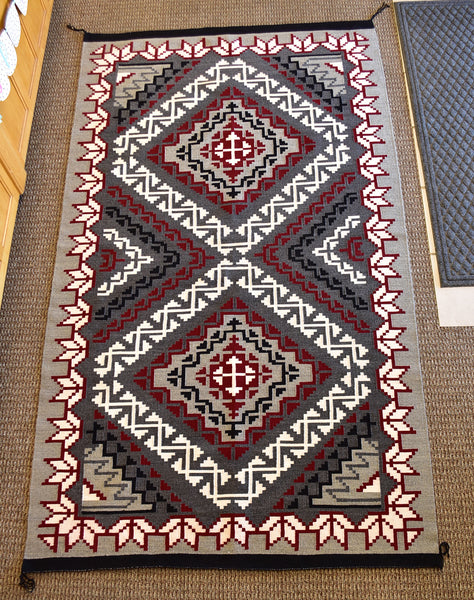 HUGE - Ganado Red Design Navajo Rug by Mary M Yazzie 1J14K – N8tiveArts ...