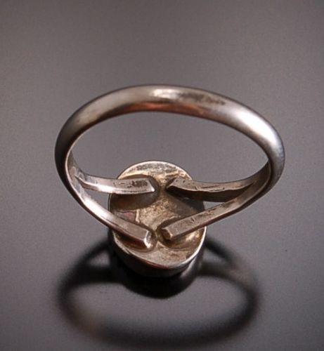 Silver Pink Mussel Shell Rings | Native American Jewelry | Erick Begay ...